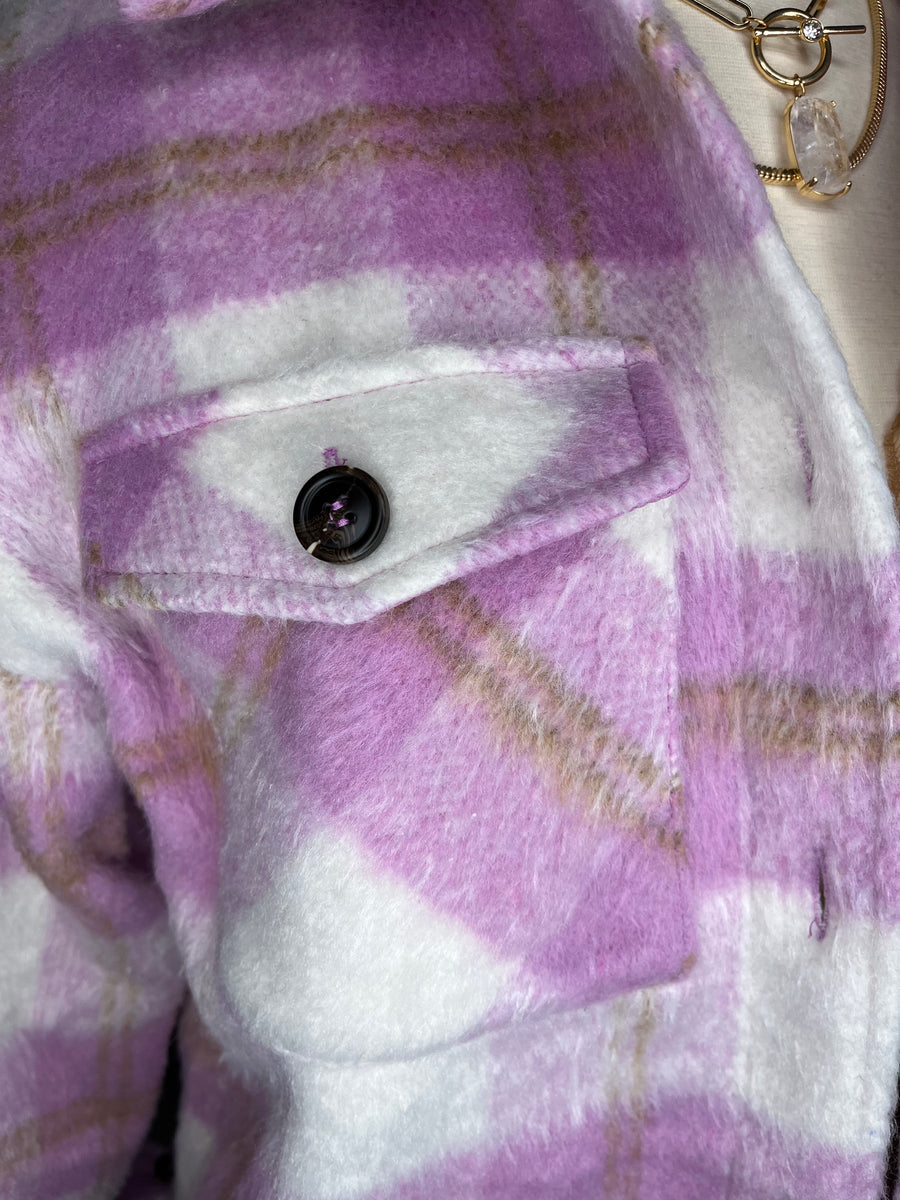 PINK PLAID JACKET/SHACKET – Poppy Lights